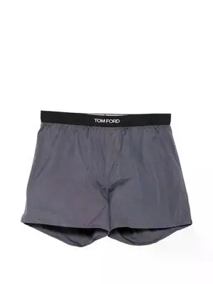 TOM FORD Logo-waistband Boxers - Grey