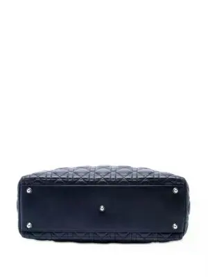 Dior Lambskin Cannage Lady Satchel - Blue