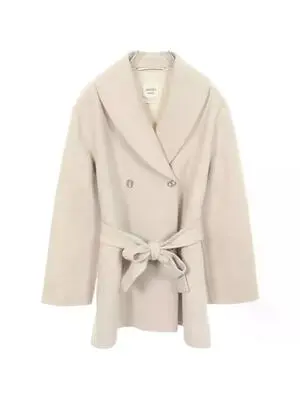 Hermès Wool Chaîne D'ancre Double-breasted Coat - Neutrals