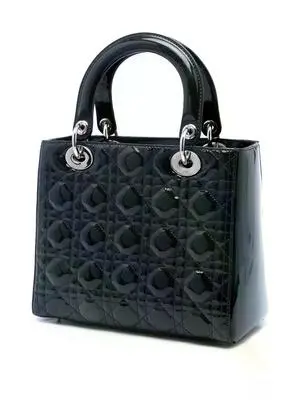 Dior Medium Patent Cannage Lady Satchel