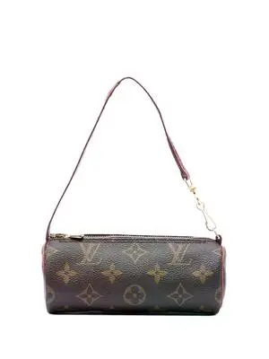 LOUIS VUITTON Monogram Papillon Pochette Handbag - Brown