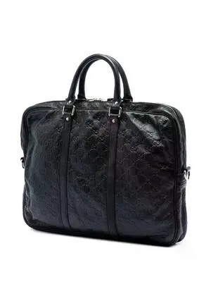 Gucci Embossed Leather Business Bag