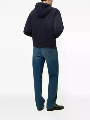 Missoni Zigzag-lining Zip-up Hoodie - Blue