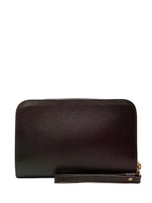 LOUIS VUITTON Taiga Leather Pochette Baikal Clutch Bag - Red
