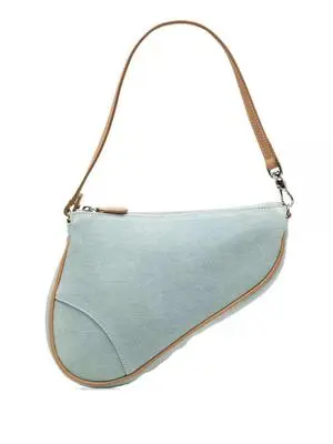 Dior Mini Denim Saddle Pochette Shoulder Bag