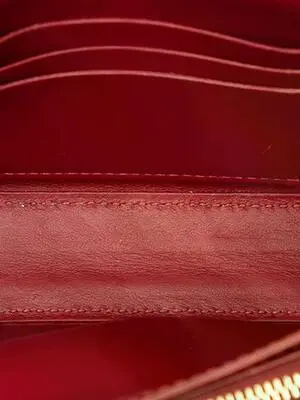 Burberry House Check Trimmed Leather Flap Crossbody Bag