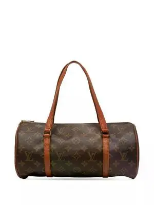 LOUIS VUITTON Monogram Papillon 30 Handbag - Brown