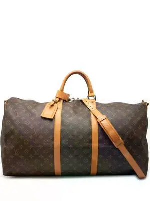LOUIS VUITTON Keepall Bandouliere 60 Travel Bag - Brown