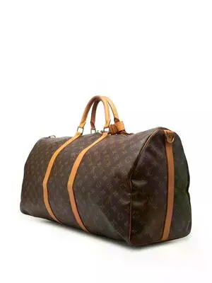 LOUIS VUITTON Keepall Bandouliere 60 Travel Bag - Brown