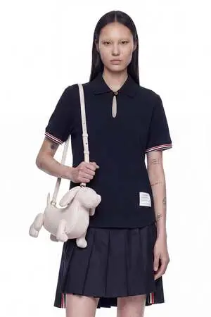 Thom Browne Keyhole Polo Shirt