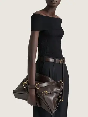 Givenchy Medium Voyou Leather Bag - Brown