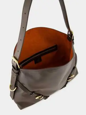 Givenchy Medium Voyou Leather Bag - Brown