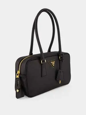 Prada Small Saffiano Leather Top-handle Bag - Black