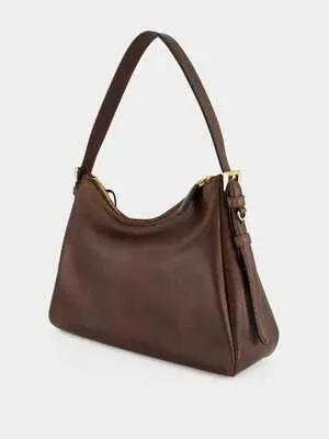 Prada Cocoa Leather Shoulder Bag - Brown