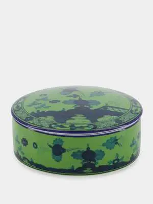 GINORI 1735 Oriente Italiano Malachite Trinket Box - Green