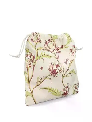 Loewe Artichoke Floral-print Drawstring Clutch Bag