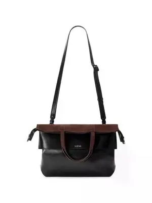 Loewe Switch Leather Tote Bag - Black