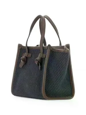 MARCELLA CLUB Small Marcella Herringbone Tote Bag