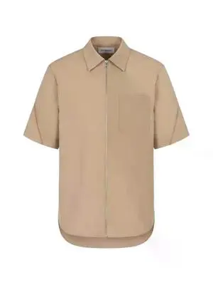 Givenchy Zip-up Short-sleeve Shirt