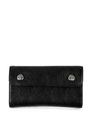 Chrome Hearts Big Wave Zip-pocket Wallet - Black