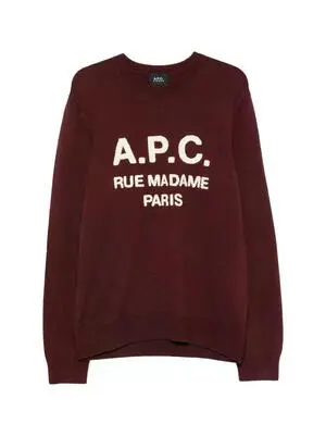 A.p.c. Rue Madame Paris Wool Jumper - Red