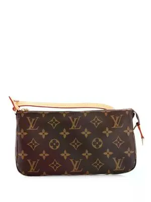 LOUIS VUITTON Monogram Canvas Pochette Accessoires Nm Clutch Bag - Brown