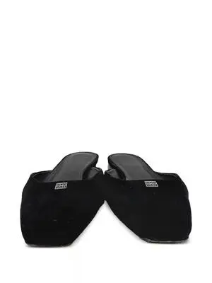 TOTEME Square-toe Mules With Logo Plaque