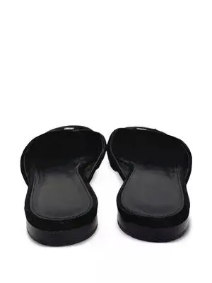 TOTEME Square-toe Mules With Logo Plaque