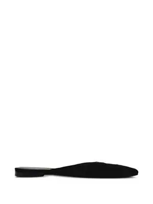 TOTEME Square-toe Mules With Logo Plaque