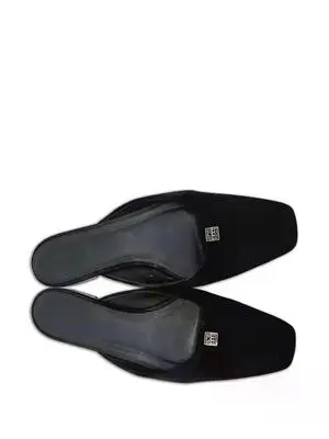 TOTEME Square-toe Mules With Logo Plaque