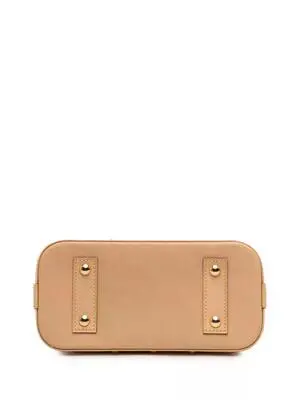 LOUIS VUITTON Monogram Vernis Alma Bb Satchel With Hairclip Charm - Yellow