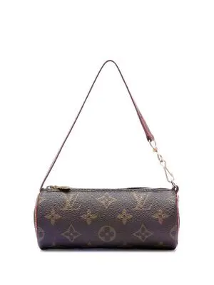 LOUIS VUITTON Monogram Papillon Pochette Handbag - Brown