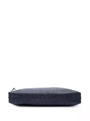 Loewe Embossed Anagram Leather Clutch Bag
