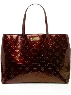 LOUIS VUITTON Monogram Vernis Wilshire Mm Tote Bag - Red