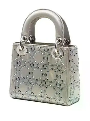 Dior Mini Lady Satchel - Grey