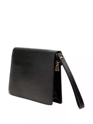 LOUIS VUITTON Epi Pochette Sellier Dragonne Clutch Bag - Black