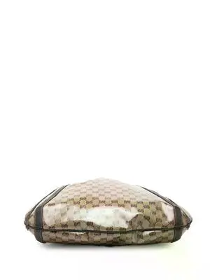 Gucci Gg Crystal Abbey D Ring Convertible Tote Satchel - Neutrals