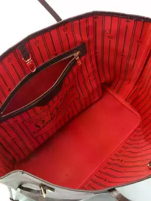 LOUIS VUITTON Damier Ebene Neverfull Mm Tote Bag