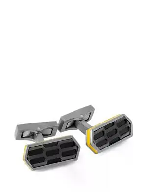 Tateossian Honeycomb-pattern Cufflinks