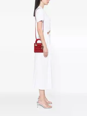 Dior Mini Lady Satchel - Red