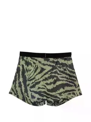 TOM FORD Tiger-print Boxer - Green