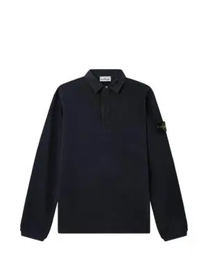 Stone Island Logo Patch Sweater - Blue