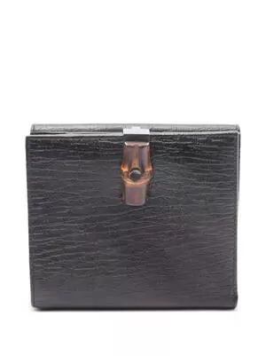 Gucci Bamboo Bi-fold Wallet - Black