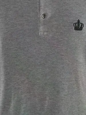 Dolce & Gabbana Crown Embroidered Polo Shirt