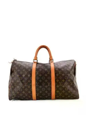 LOUIS VUITTON Keepall 50 Monogram Canvas Travel Bag - Brown