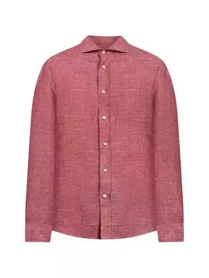 Brunello Cucinelli Button-down Linen Shirt - Red