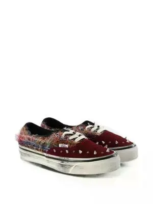 VANS Spike-embellished Distressed Sneakers