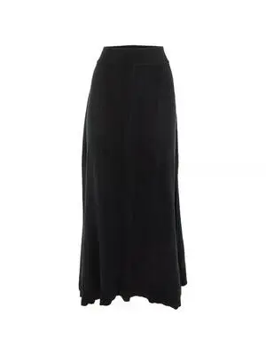 Sonia Rykiel Paris Cotton Knit Maxi Skirt - Black