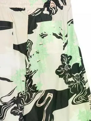 PSOPHIA Floral-print Wide-leg Trousers