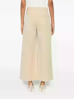 PSOPHIA Button-embellished Wide-leg Trousers